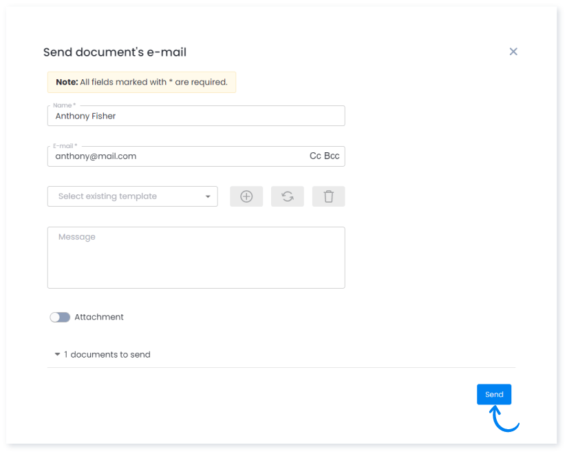 How to send a document by e-mail? | Programa de facturación on...