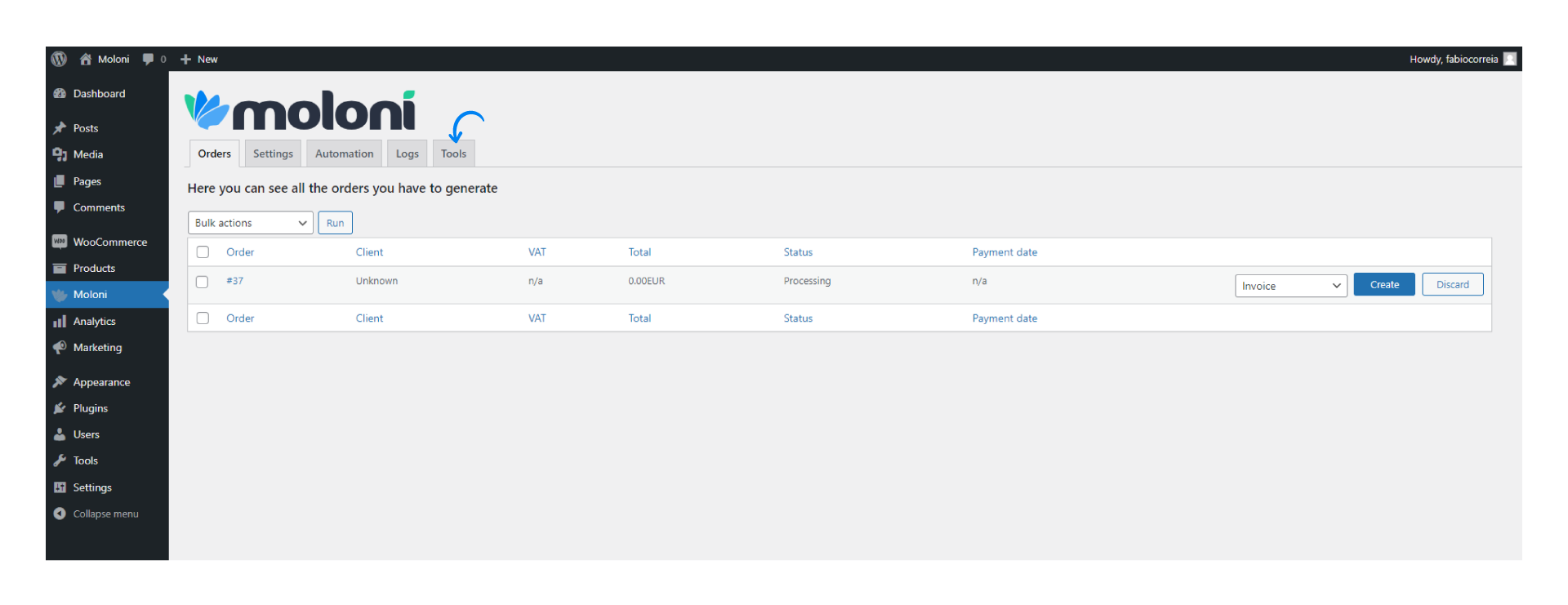 How to access the list of products in Wordpress? | Programa de ...